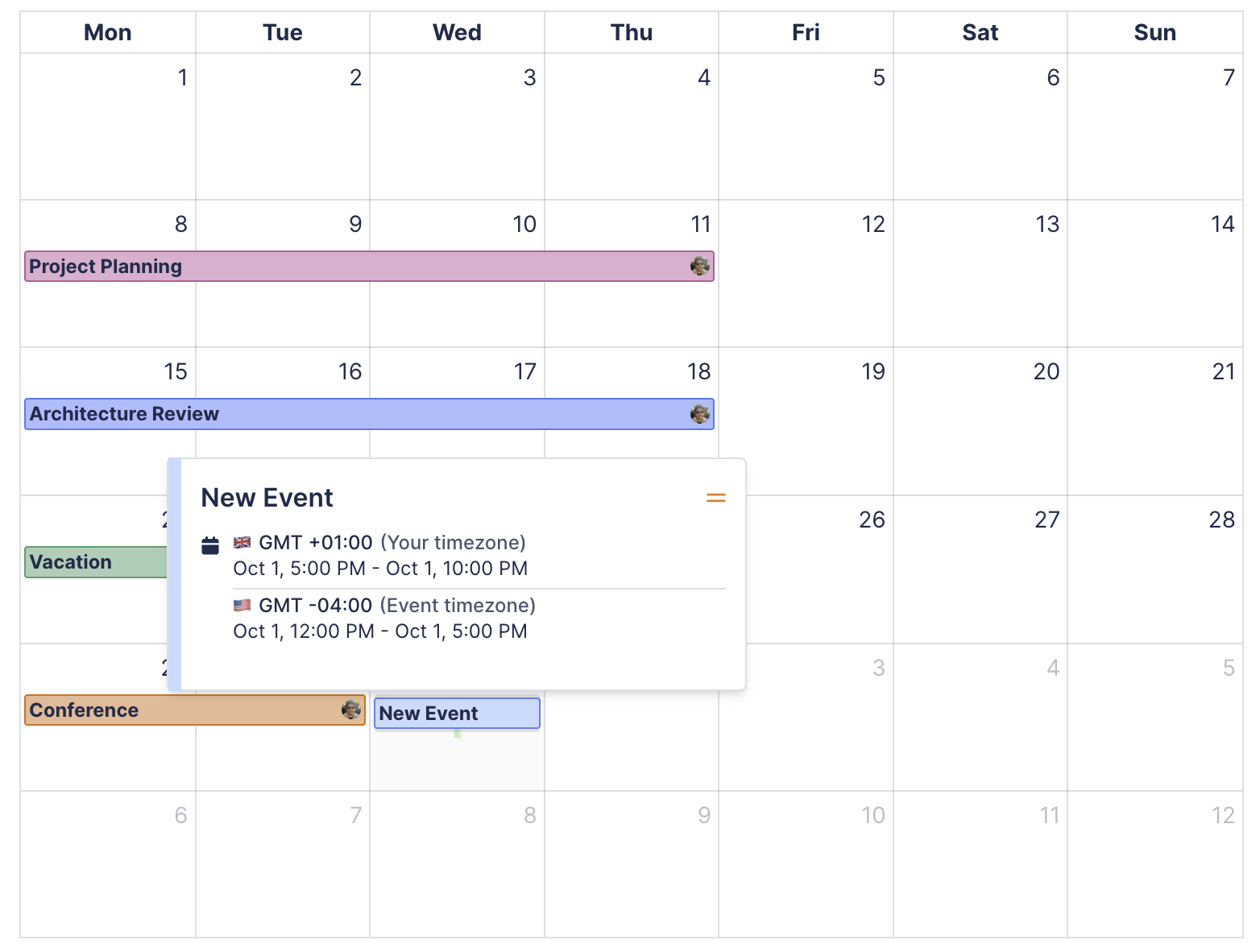 Using the Calendar macro